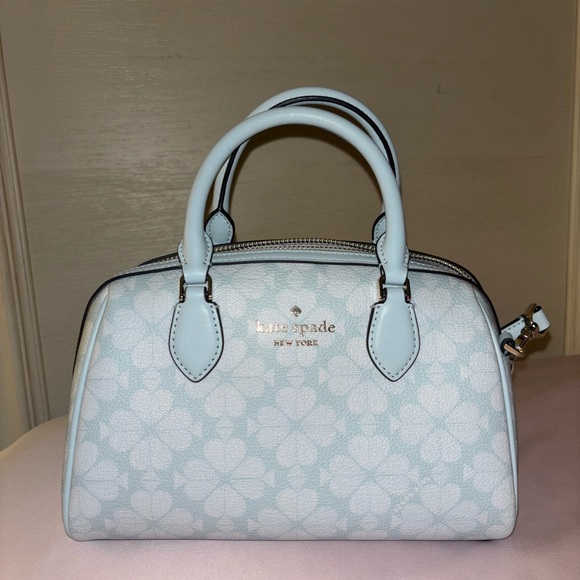 kate spade | Bags | Kate Spade Light Blue Floral Satchel | Poshmark